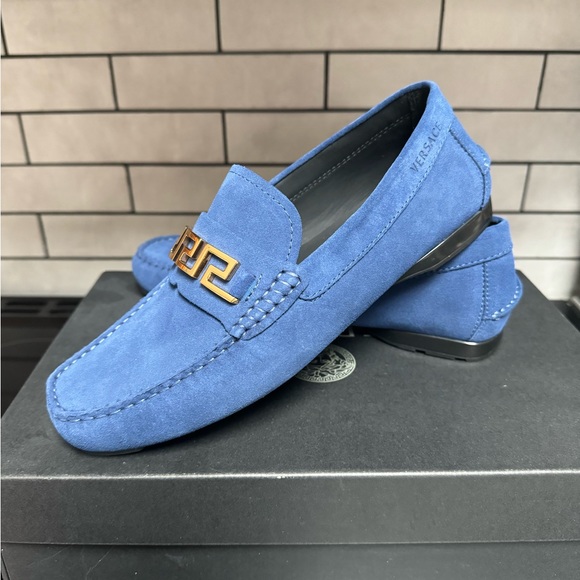 Versace | Shoes | Nwt Versace Suede Drivers | Poshmark